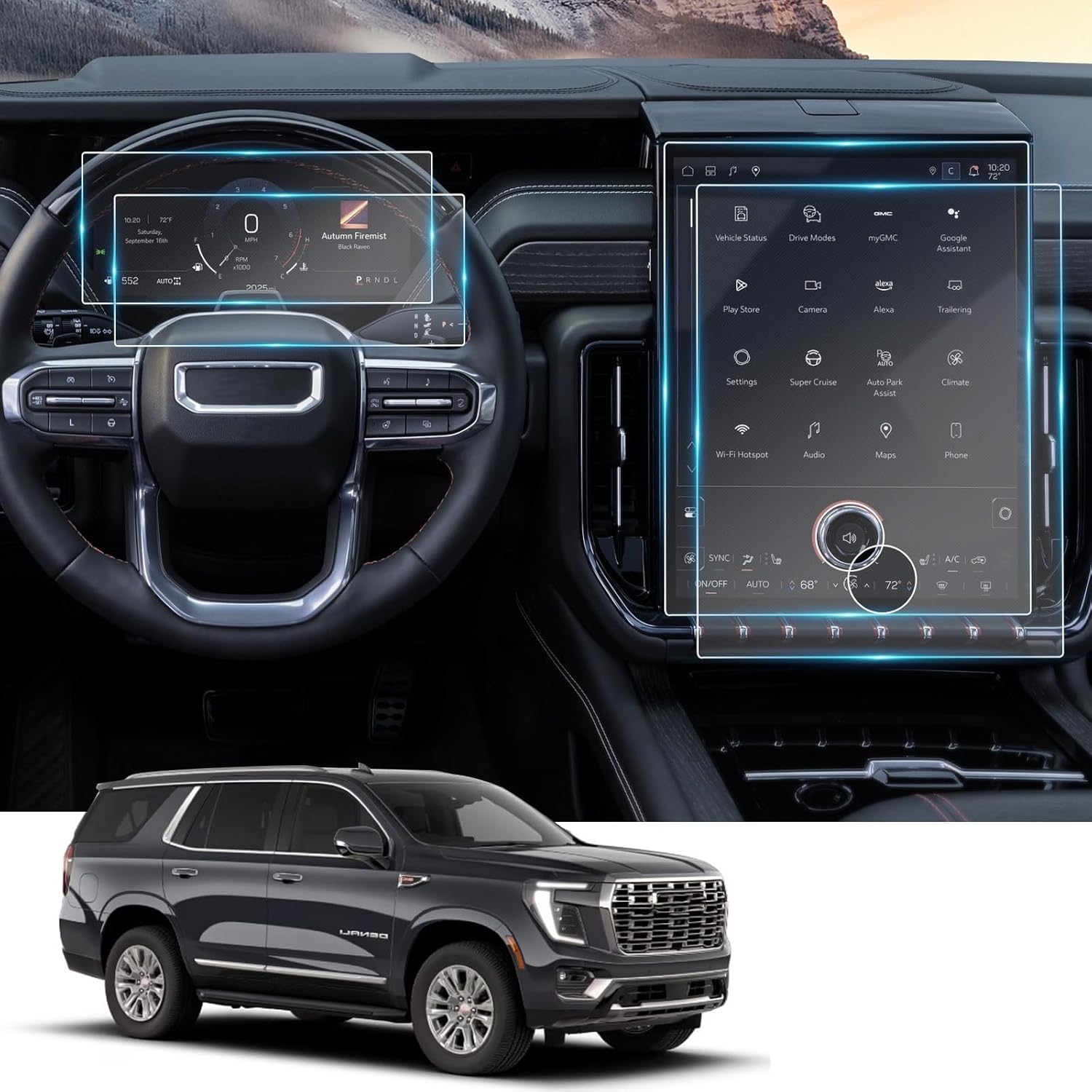 Amazon.com: [4-Pack] 2026 GMC Yukon Denali Screen Protector for 2025 ...