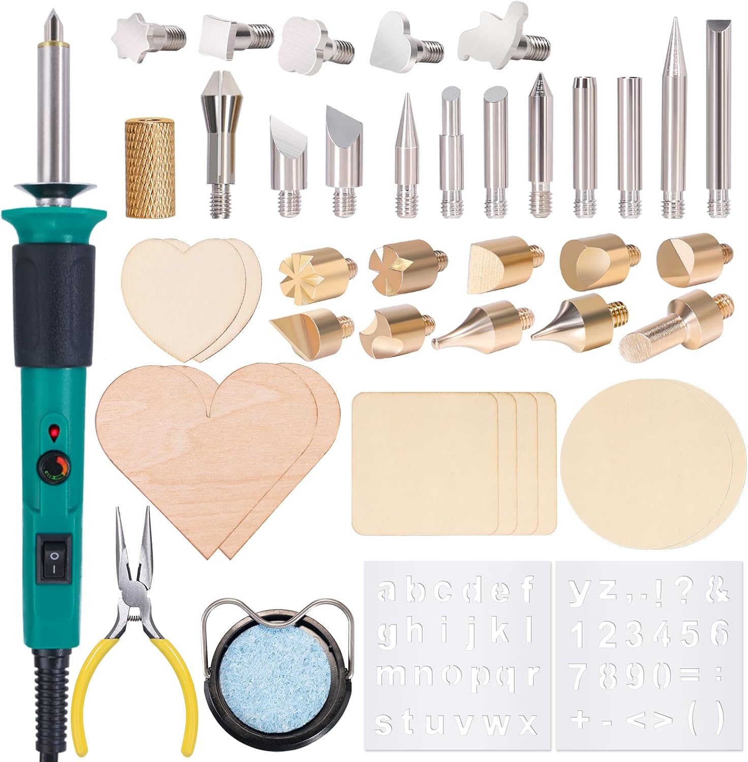 YIHUA 930-IV Wood Burning Kit Pyrography Pen Tool Kit with Heat ...