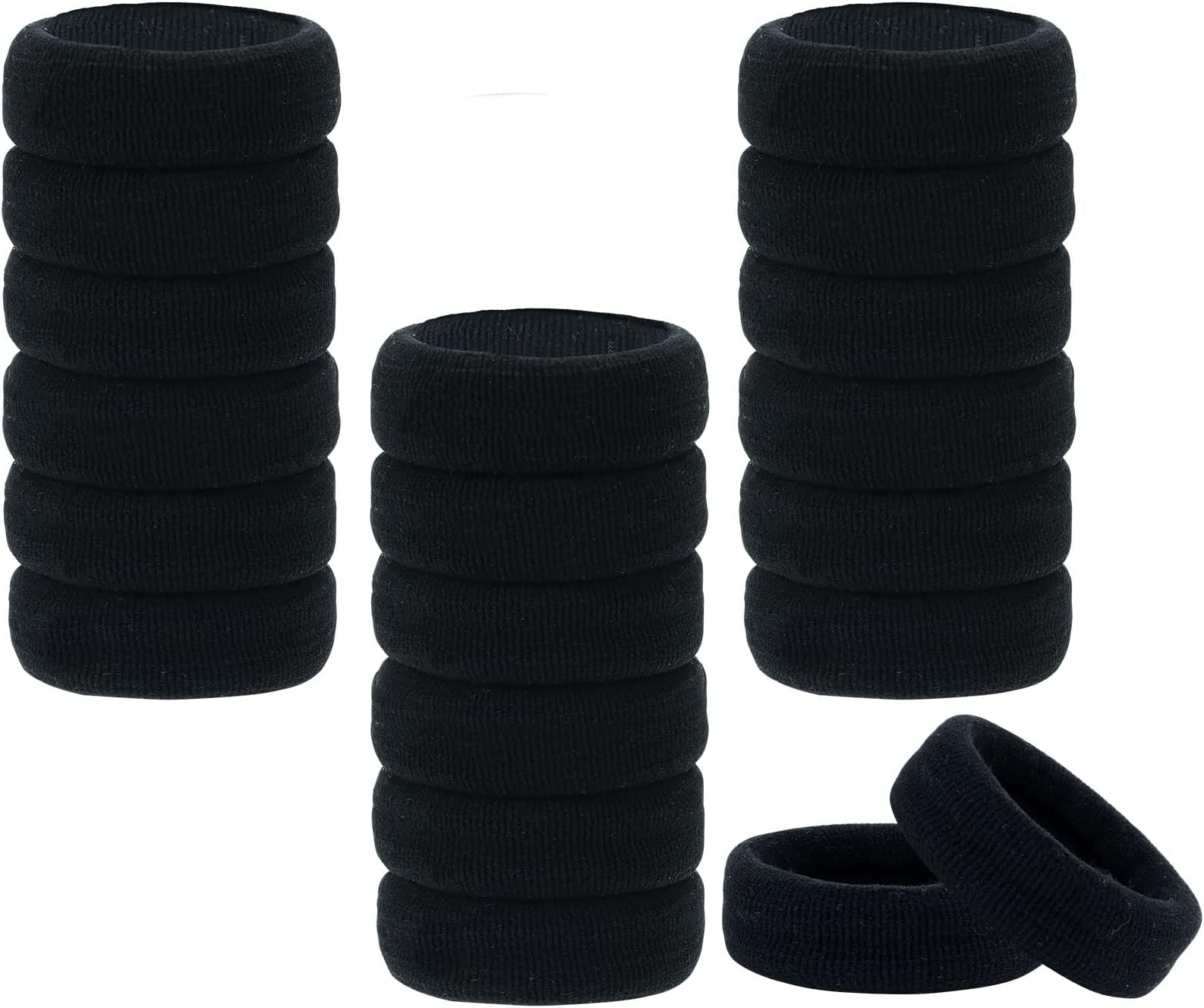 Amazon.com : 20 Pieces Large Cotton Stretch Hair Ties Bands Rope ...