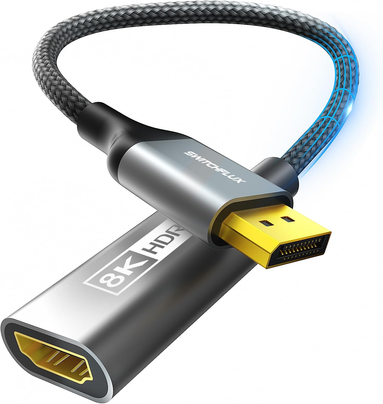 Amazon.com: SWITCHFLUX DisplayPort 1.4 to HDMI 2.1 Adapter [8K@60Hz,4K ...