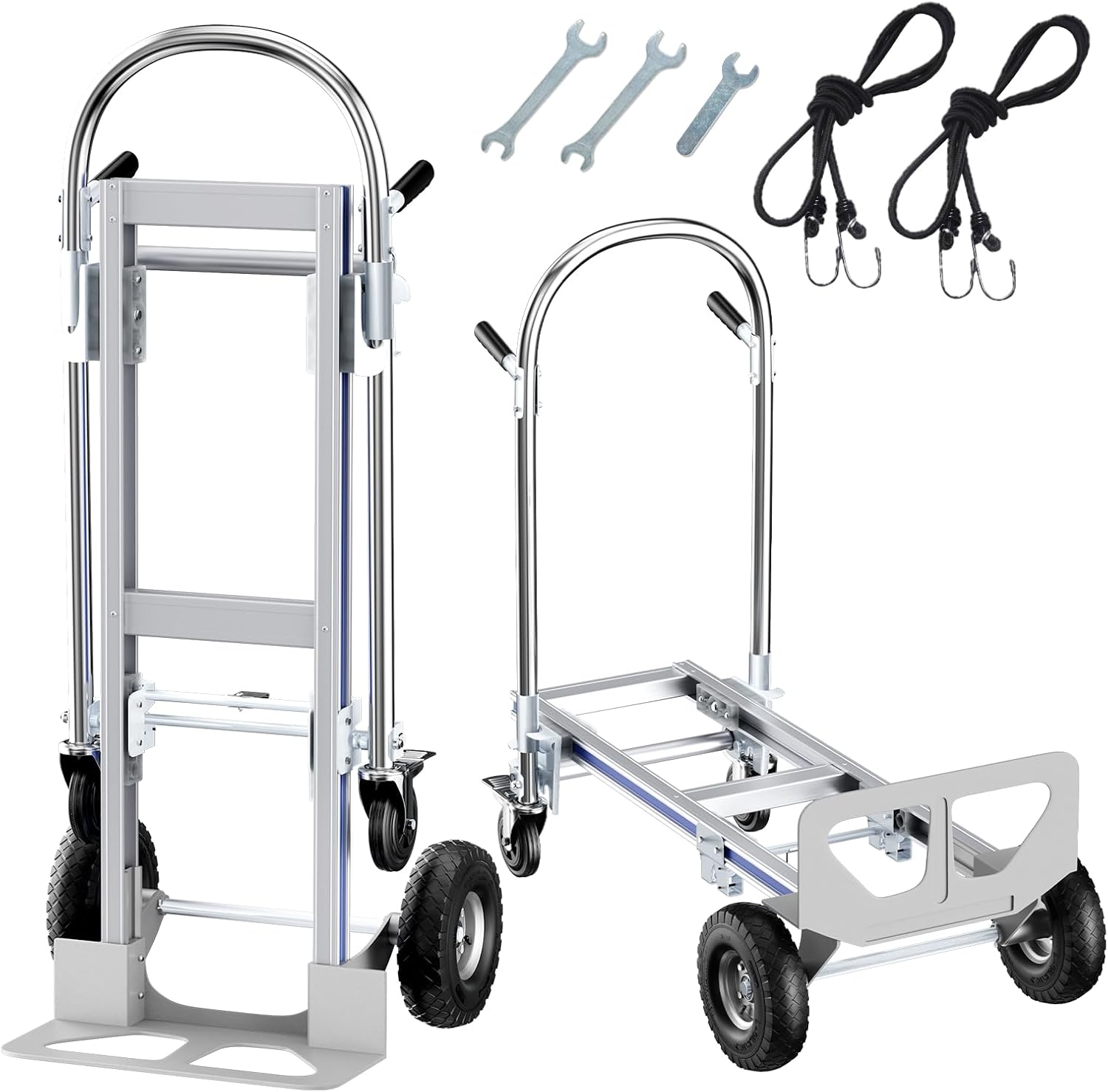 Heavy Duty 2-in-1 Appliance Cart Hand Truck Dolly, 1000 Lbs Capacity ...