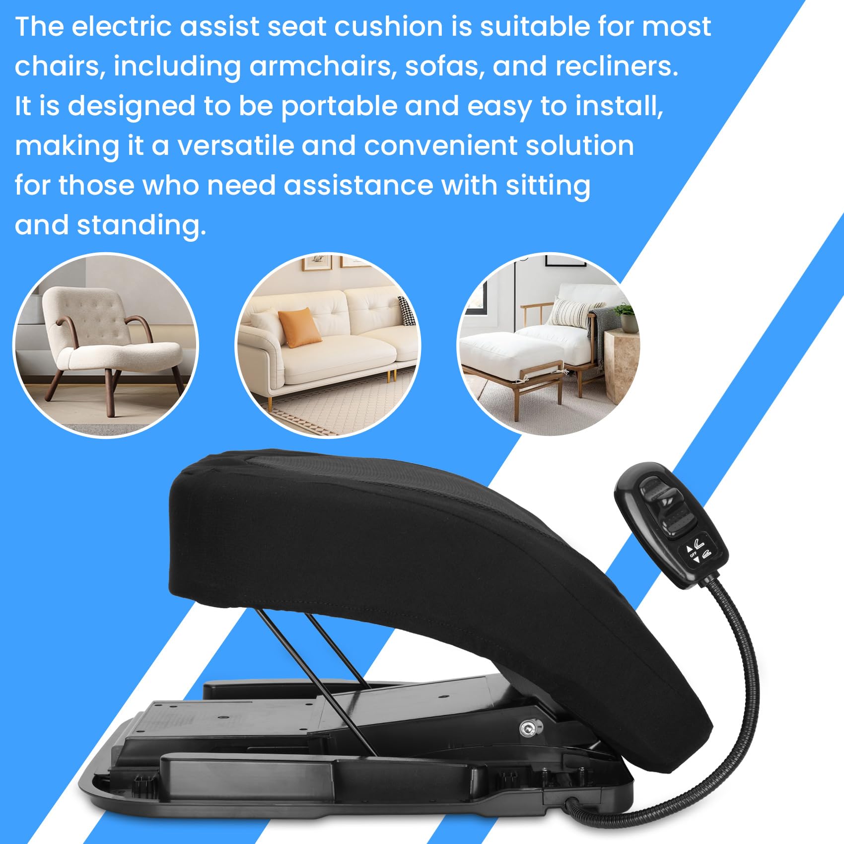 Snapklik.com : Upgraded 20" Electric Chair Lift Assist Devices For ...