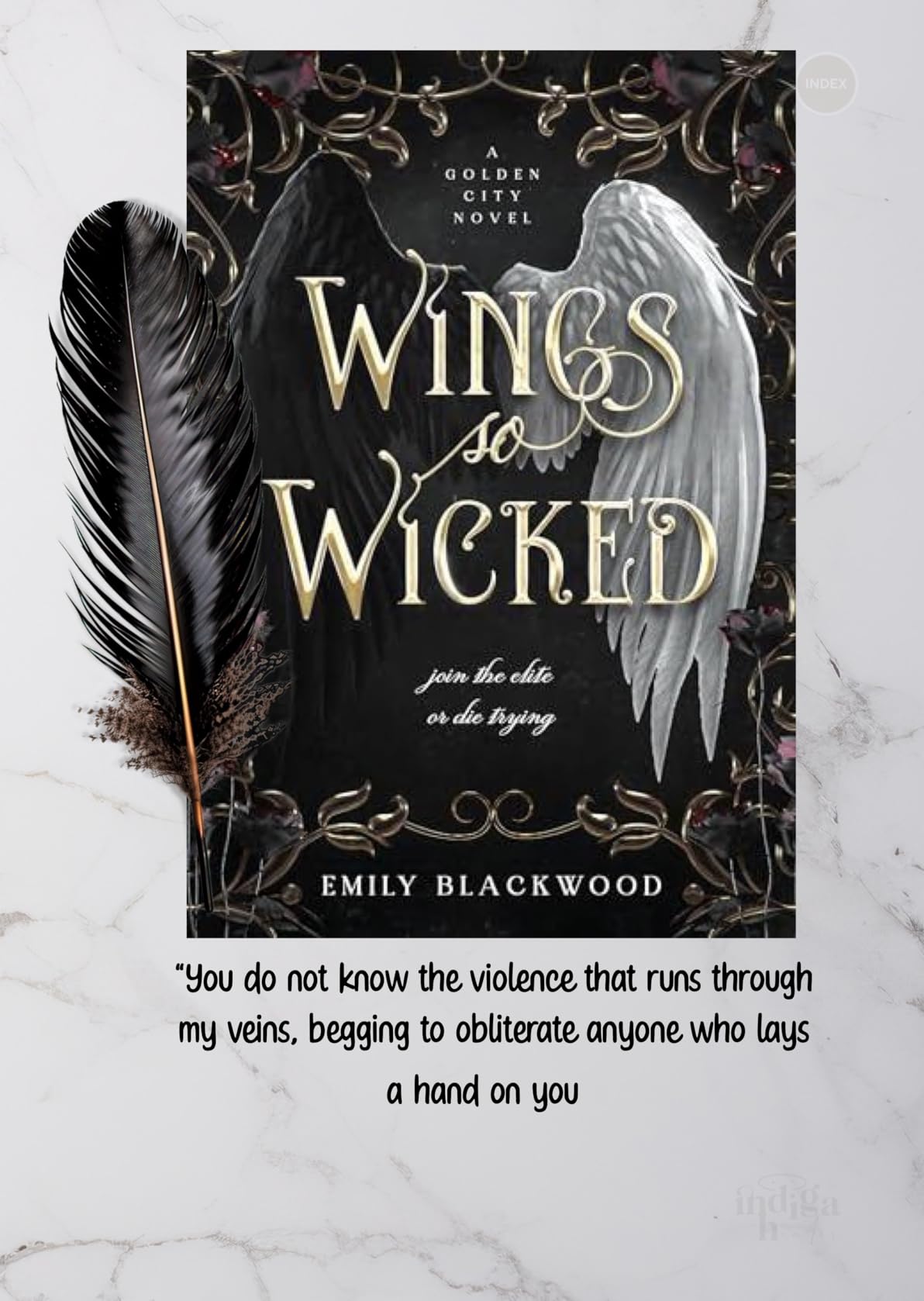 Wings So Wicked: A Rivals to Lovers Dark Fantasy Romance (Golden City ...
