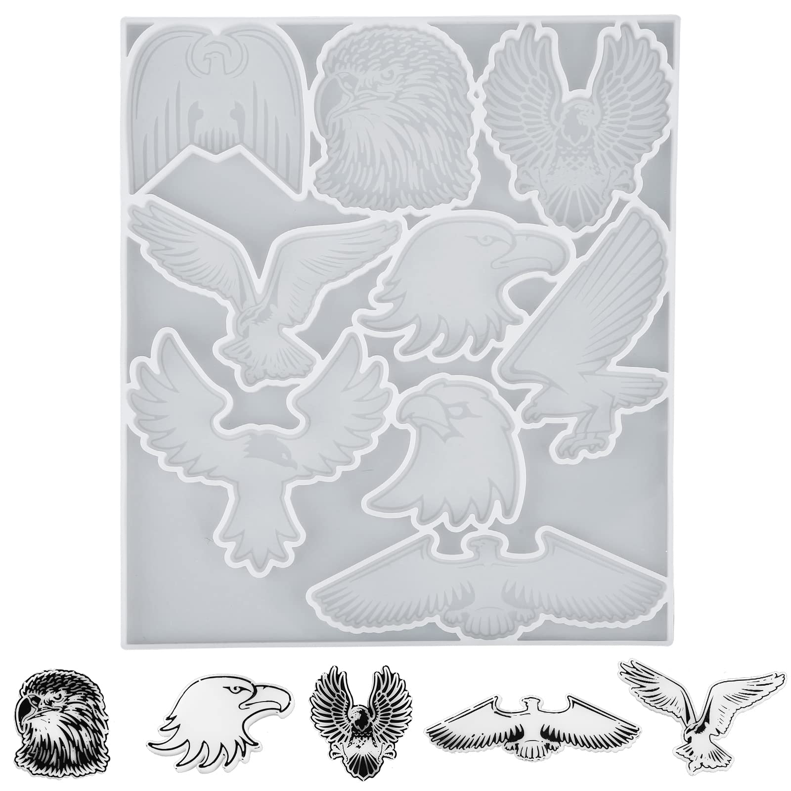 Amazon.com: Eagle Silicone Mold, Keychain Silicone Mold Silicone Resin ...