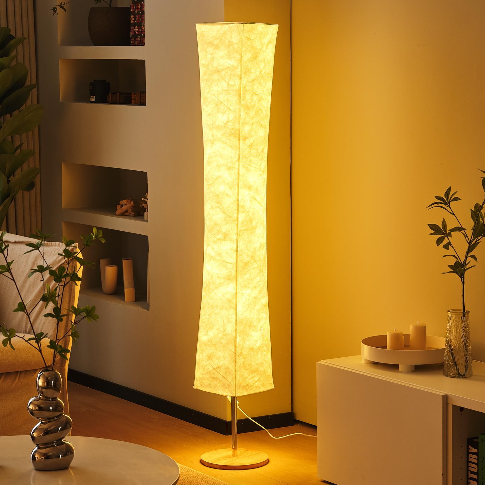 58 inch Simple Design Morden Soft Light Floor Lamp 3 Color Lighting ...