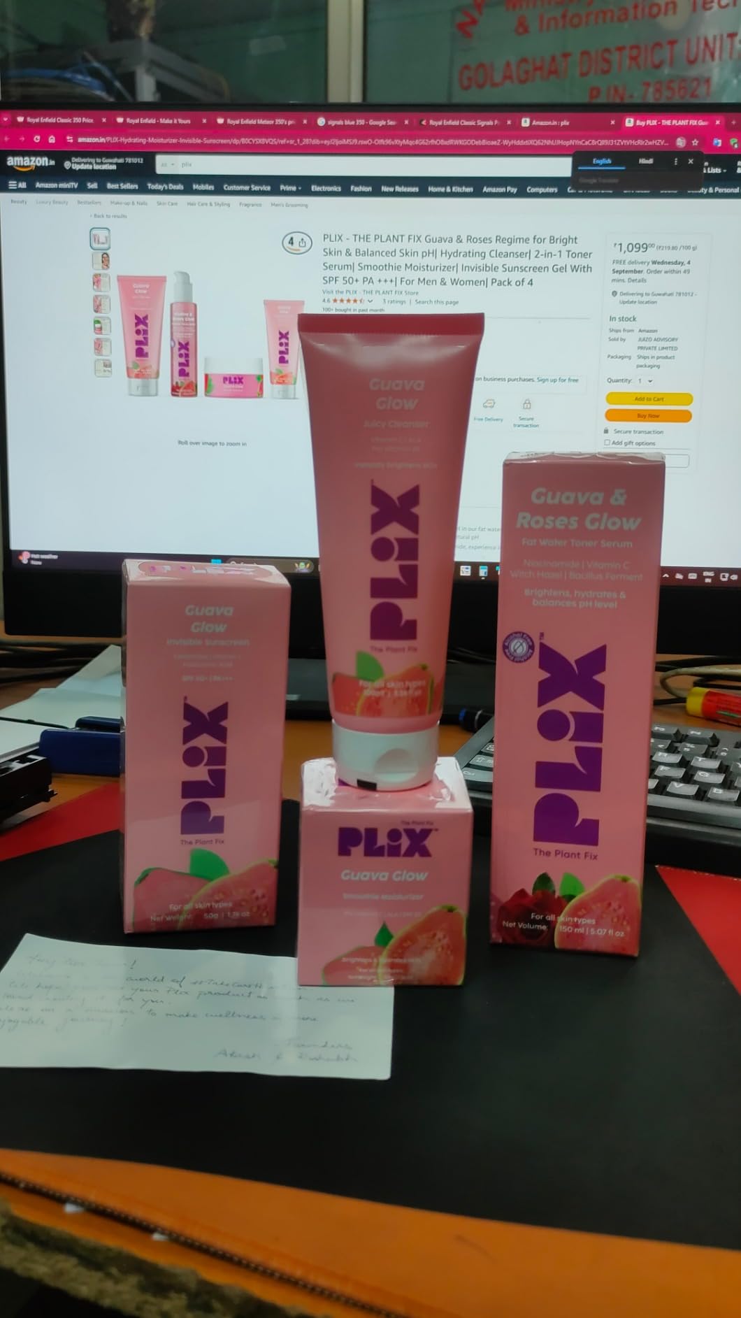Buy PLIX - THE PLANT FIX Guava & Roses Regime for Bright Skin ...