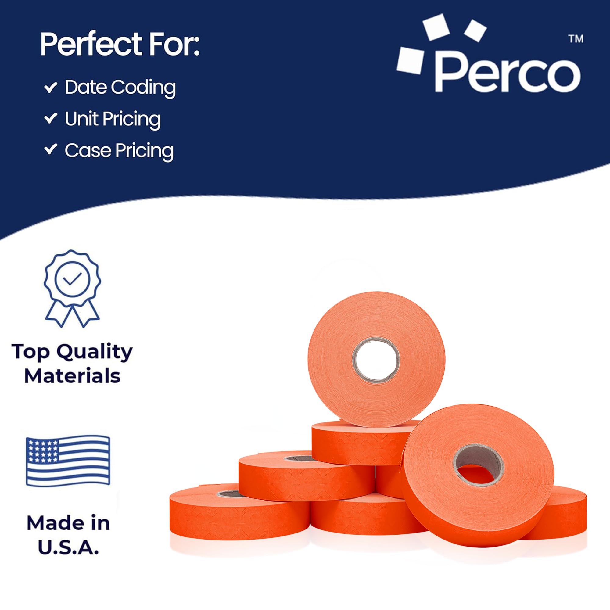 Snapklik.com : Perco Fluorescent Red Pricing Labels For Monarch 1136 ...
