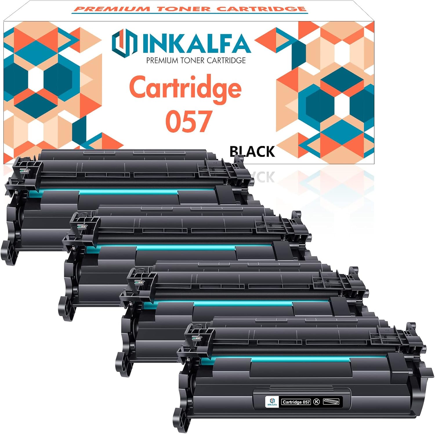 Amazon.com: 057 Black Toner Cartridge 4 Pack Compatible Replacement for ...