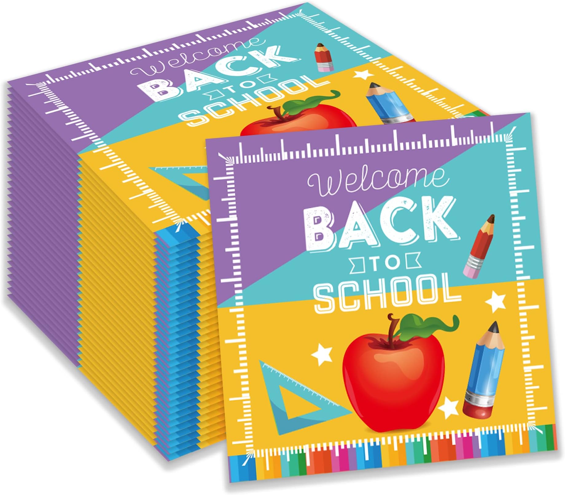 Amazon.com: Tinlade 100 Pcs Back to School Disposable Napkins for ...