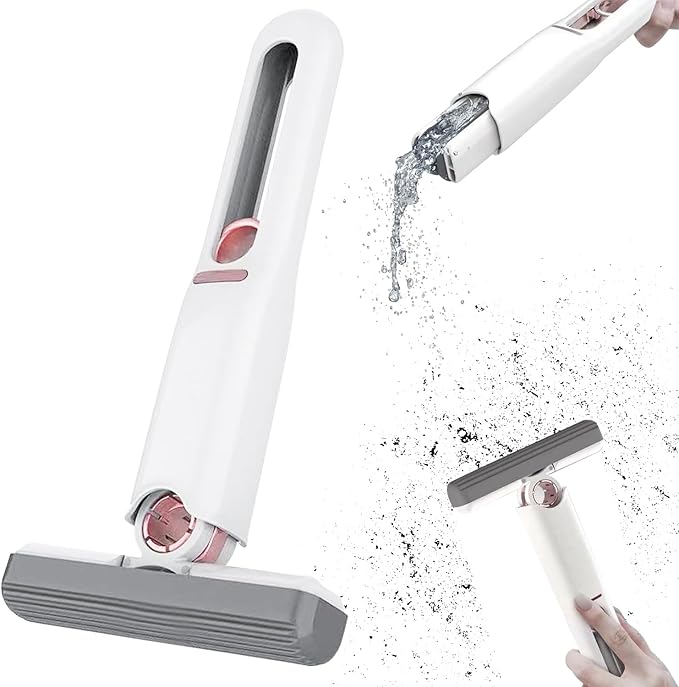 Amazon.com: Portable Mini Mop for Small Spaces, Portable Mop Sponge ...
