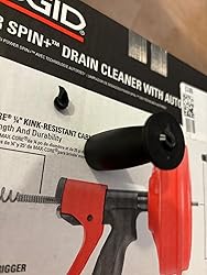 Amazon.com: RIDGID 57043 Power Spin+ 1/4" x 25' Hybrid Drain Cleaning ...