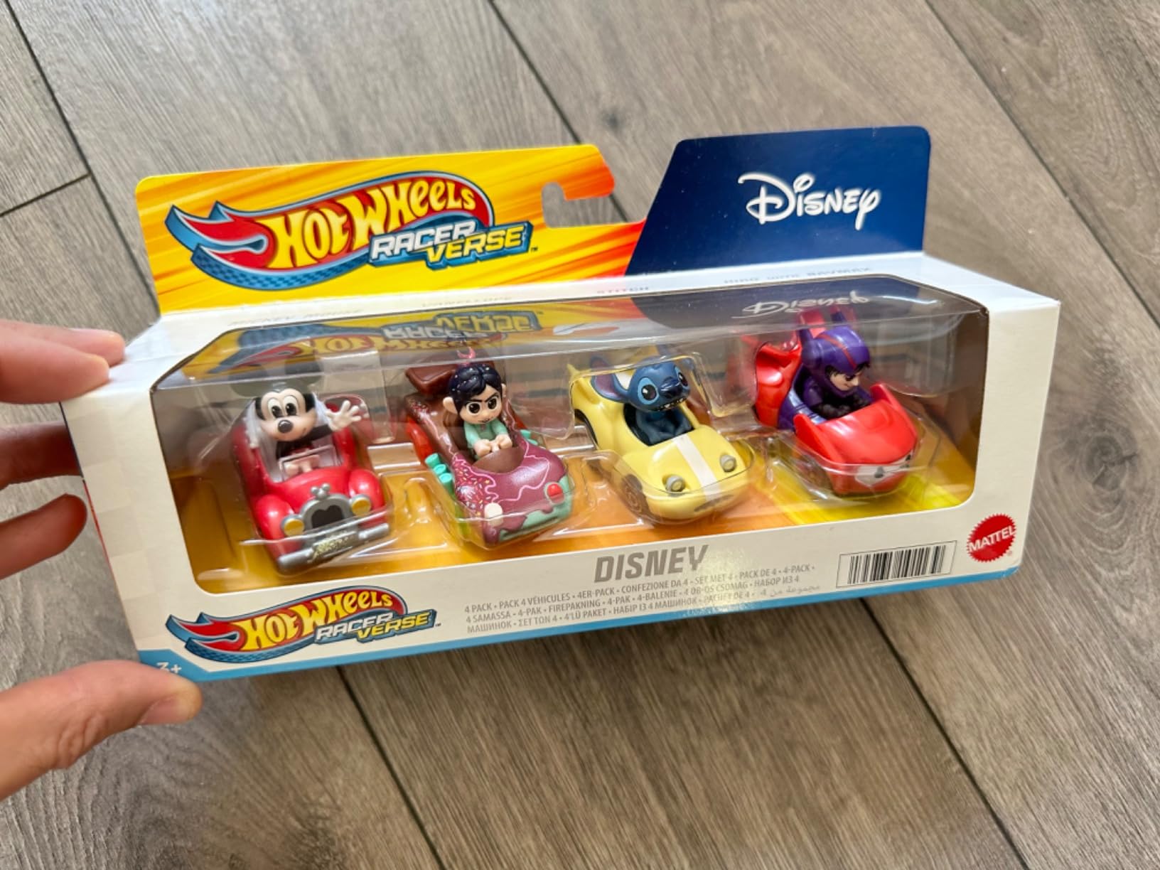 Hot Wheels RacerVerse, Set of 4 Die-Cast Disney Toy Cars Optimized for ...