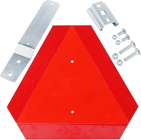 Amazon.com: POSEAGLE Aluminium Slow Moving Vehicle Bracket with Slow ...
