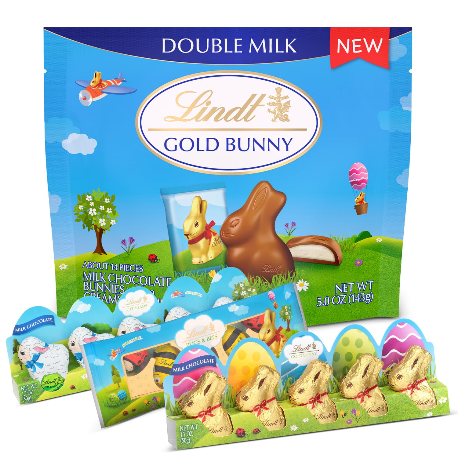 Amazon.com : Lindt Easter Egg Hunt Chocolate Candy Bundle: GOLD BUNNY ...
