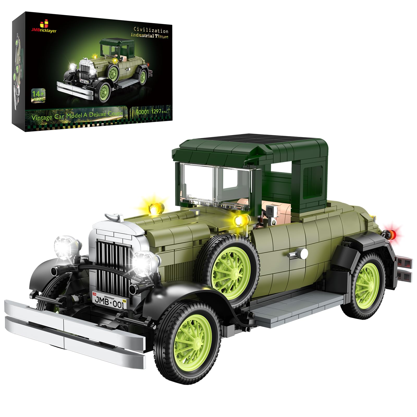 Amazon.com: JMBricklayer Vintage Cars Building Sets for Adults with ...