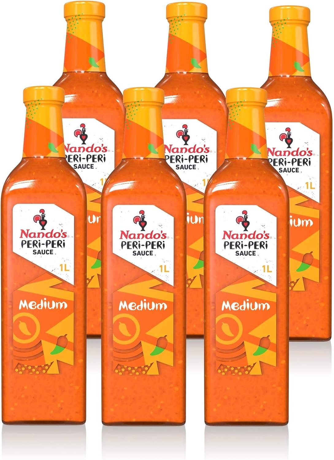 Nando's PERi-PERi Medium Sauce 1L (Pack of 6) : Amazon.co.uk: Grocery