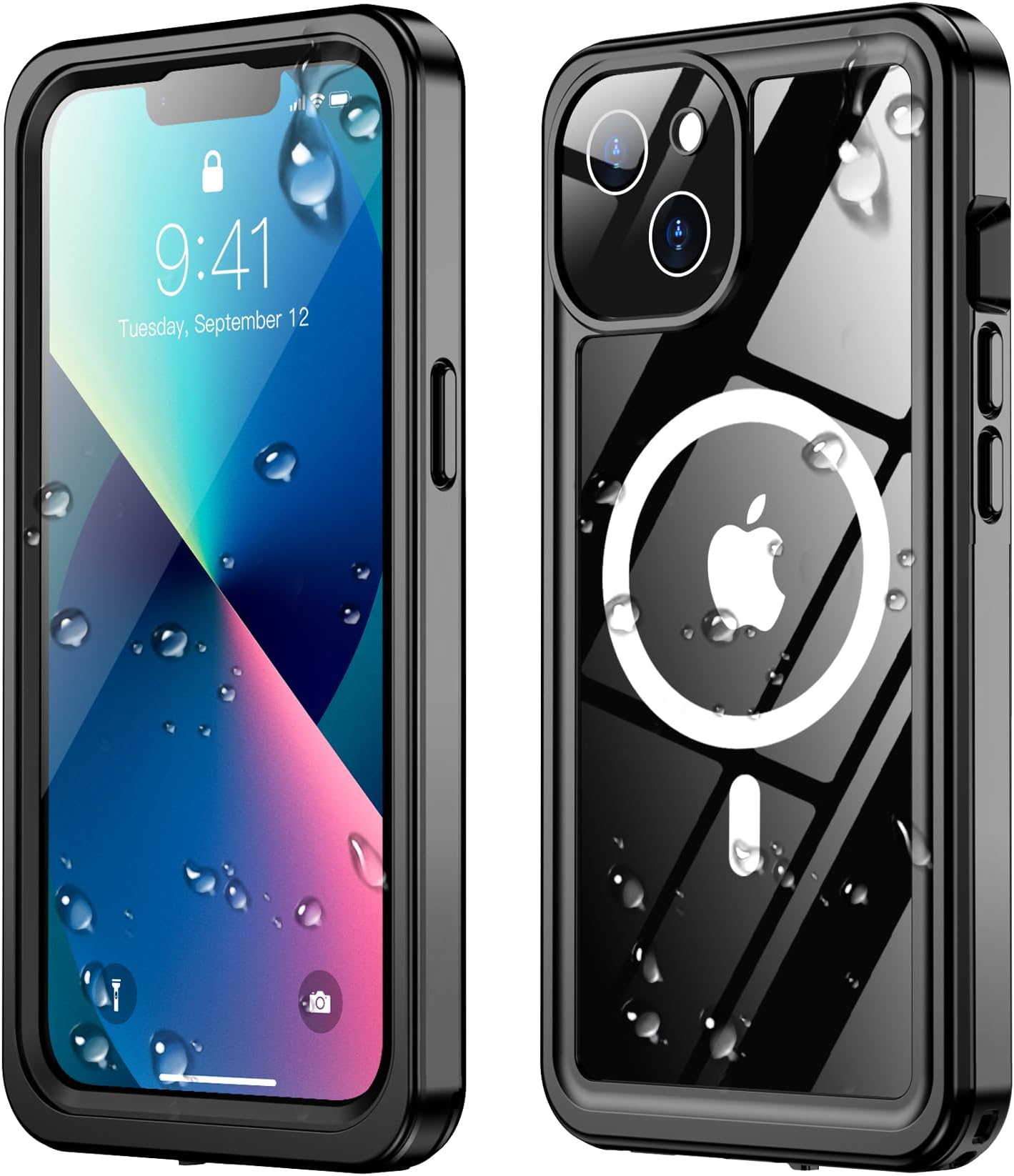 Amazon.com: SPIDERCASE for iPhone 13 Waterproof Case, [IP68 Waterproof ...