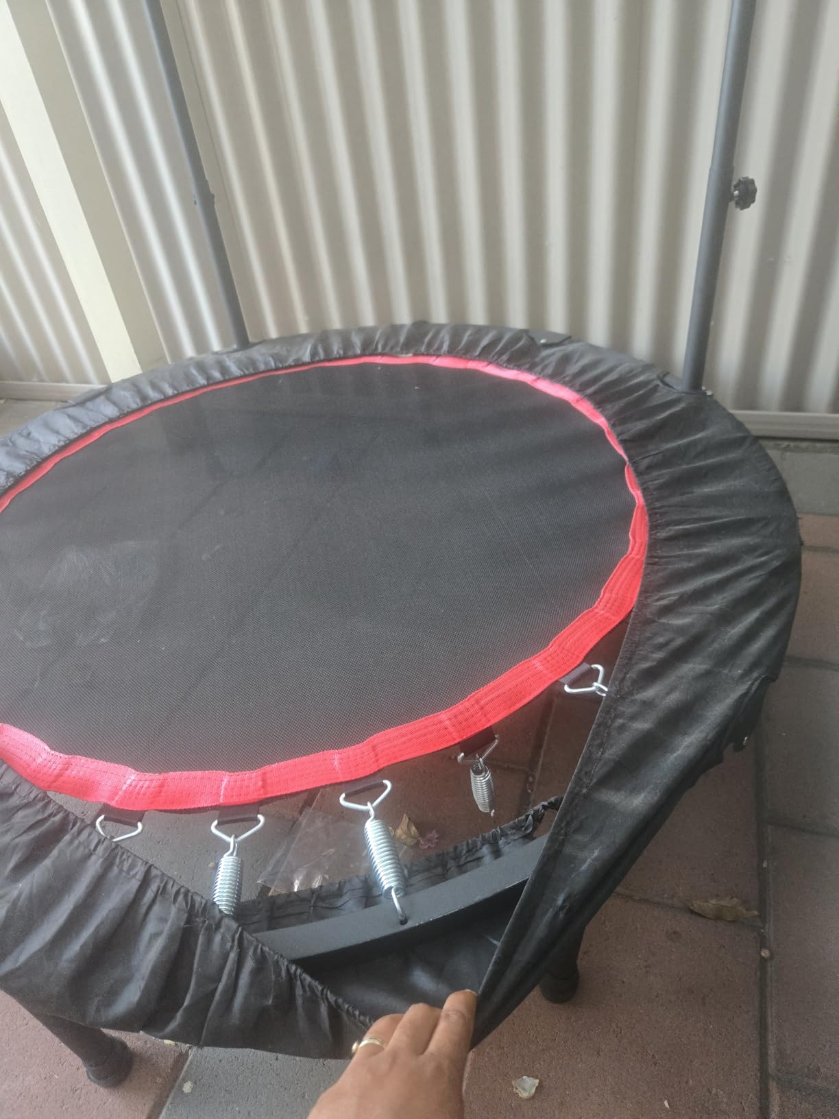 48" Foldable Mini Trampoline Rebounder, Fitness Trampolines with ...