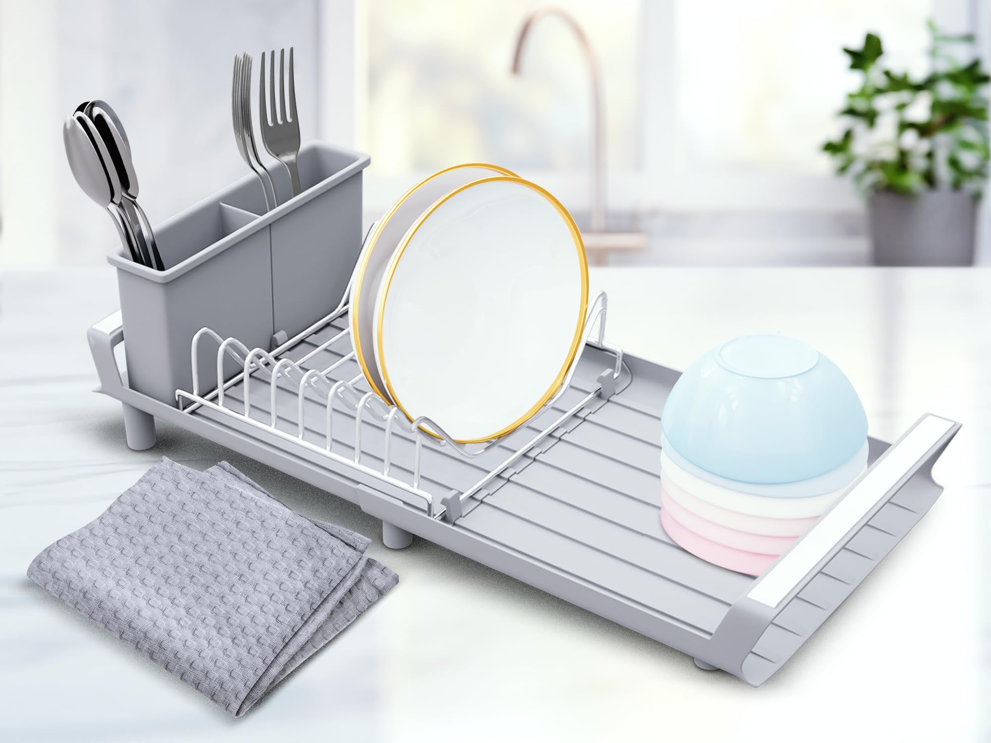 Amazon.com - Joemdehazam Large Dish Drying Rack,Extendable Dish Rack ...