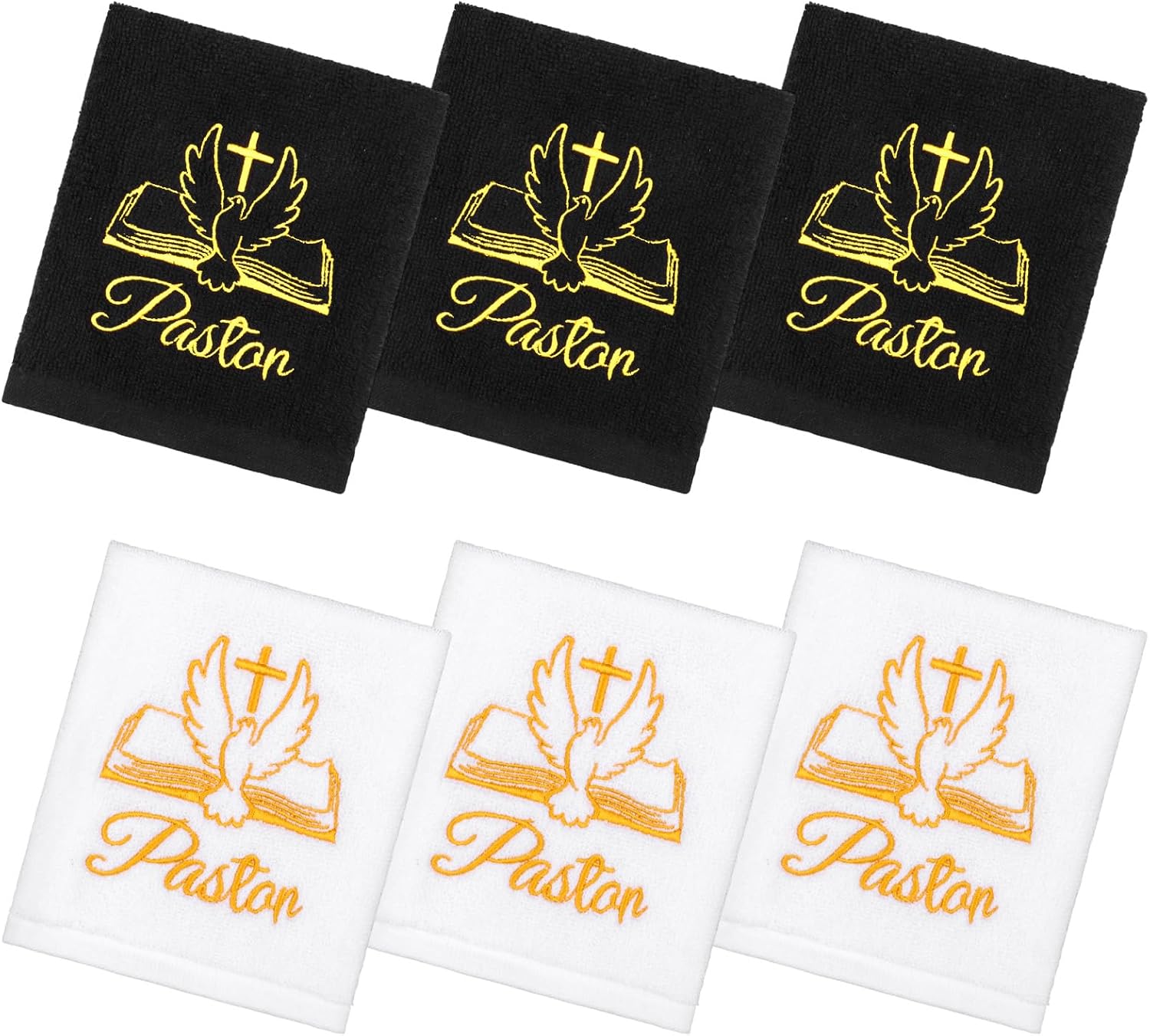 Amazon.com: XEQWZVFR 6Pcs 11.81Inch Pastor Towels for Men Cross Hand ...
