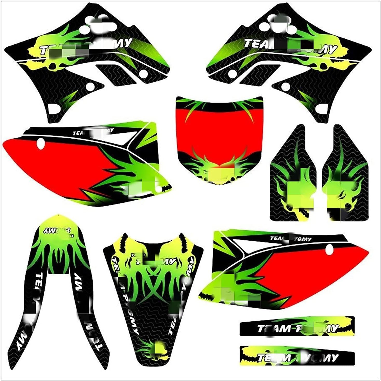 XIAOZHIWEN MDJC3008 Kit de décalcomanies graphiques personnalisées 3M ...