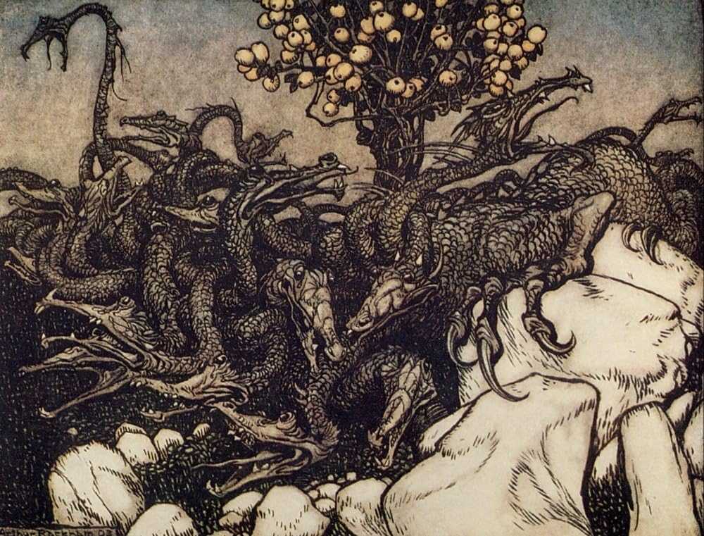 Amazon.com: Arthur Rackhams Book of Pictures 1913 Dragon of the ...