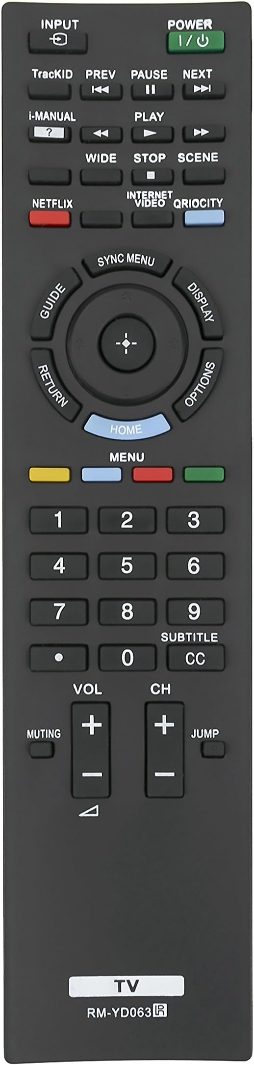 Amazon.com: New RM-YD063 Replace Remote fit for Sony BRAVIA TV KDL-32EX520 KDL-32EX521 KDL ...