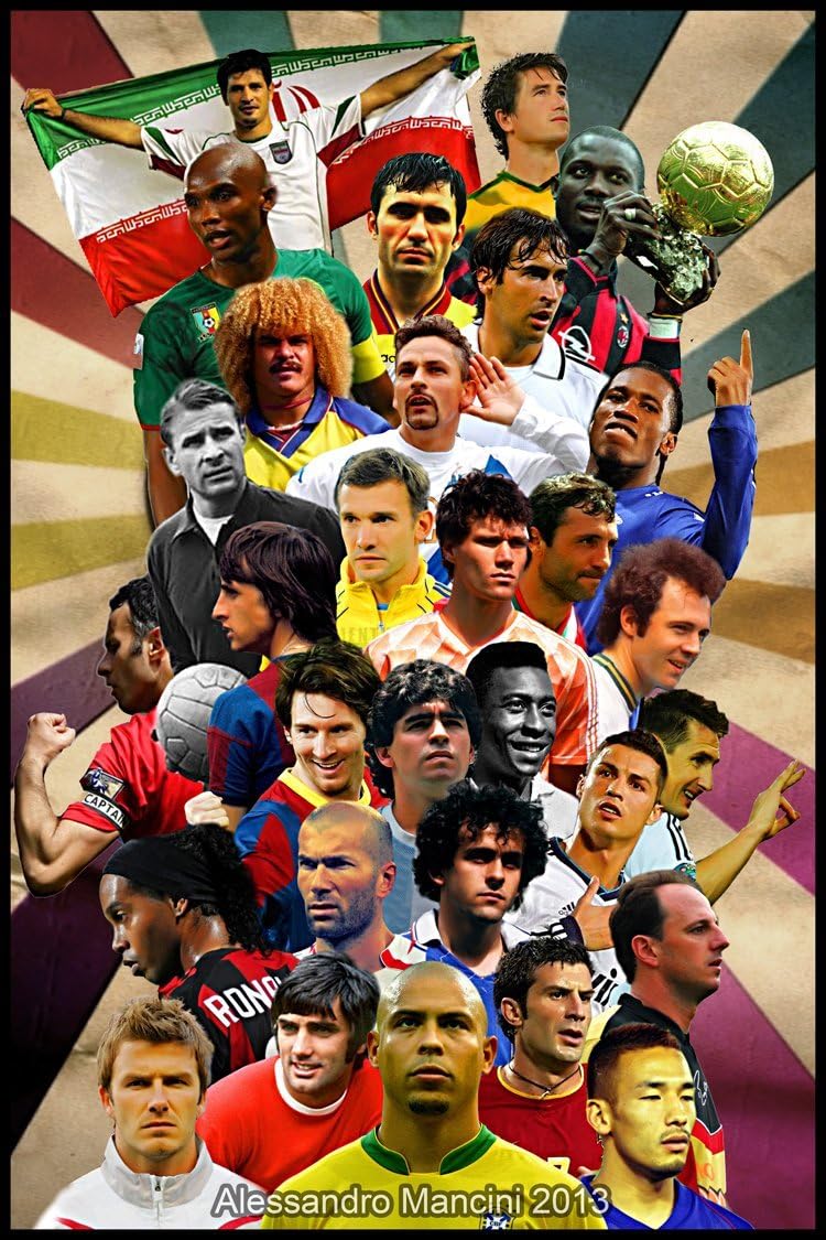 Amazon.com: makeuseof The totem of football legends Poster Art for ...