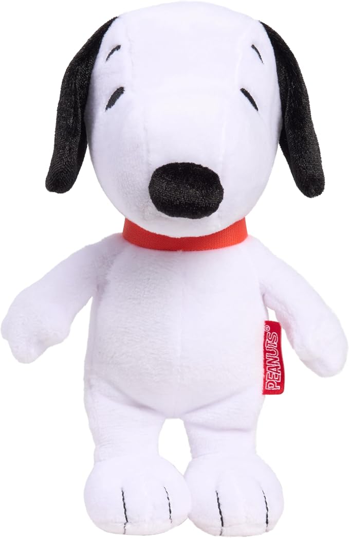 Amazon.com: Peanuts Small Plush Snoopy, 7-inch Stuffed Animal, Kids ...
