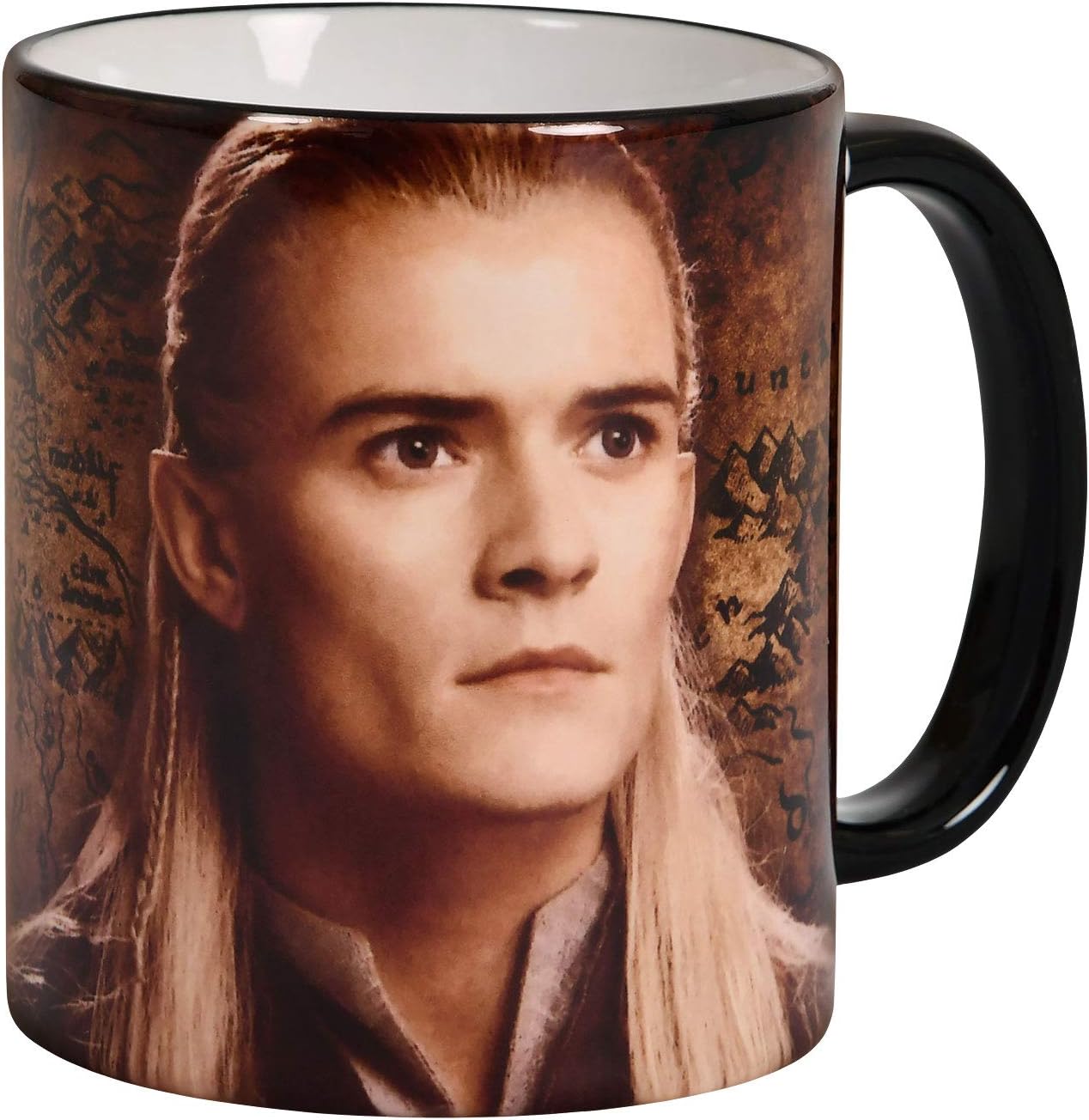 Elbenwald Herr der Ringe Tasse Mittelerde Karte Rundumdruck für Hobbit ...