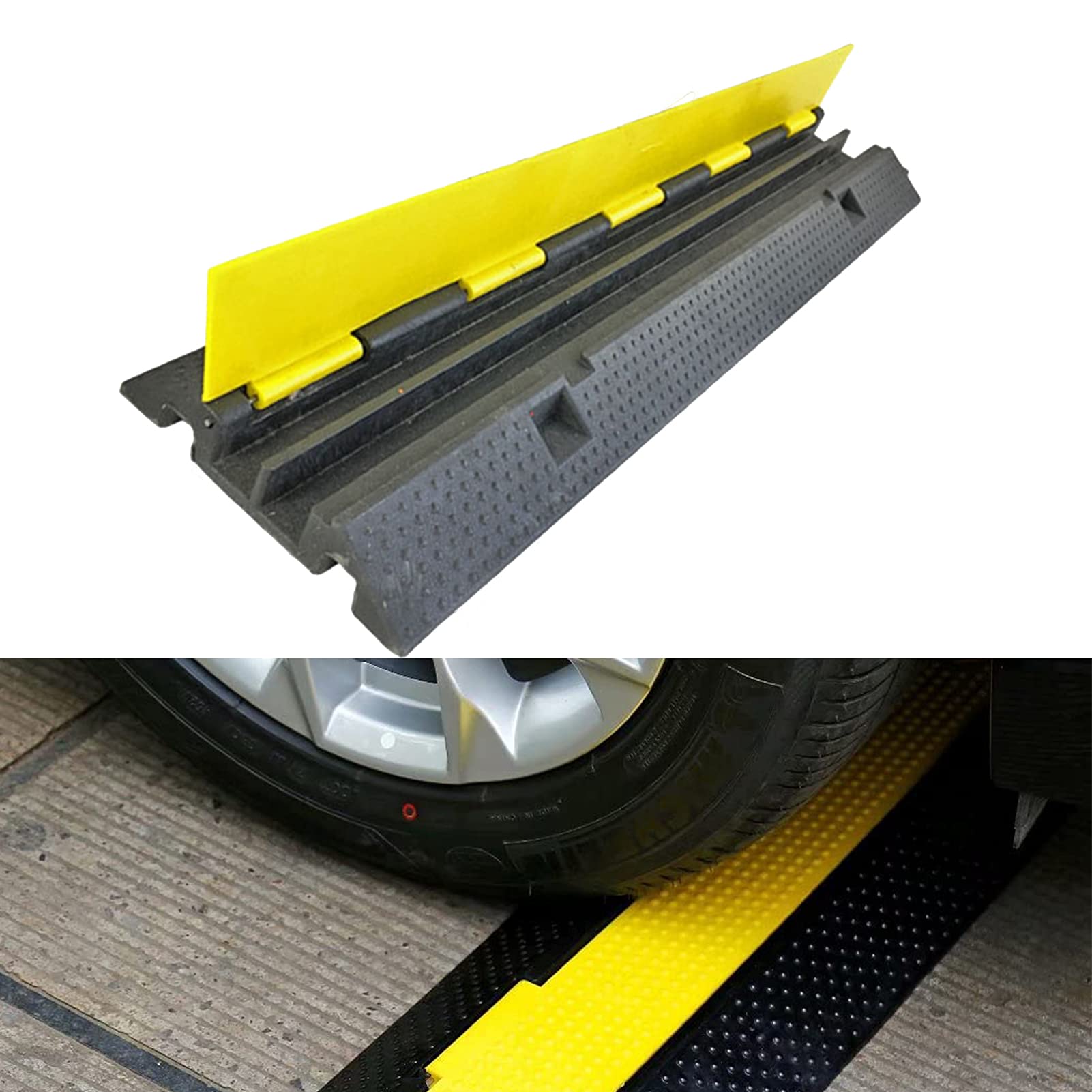 Buy ZANCAI Rubber Cable Ramp Cord Cover Cable Protector Ramps Wire Hose ...