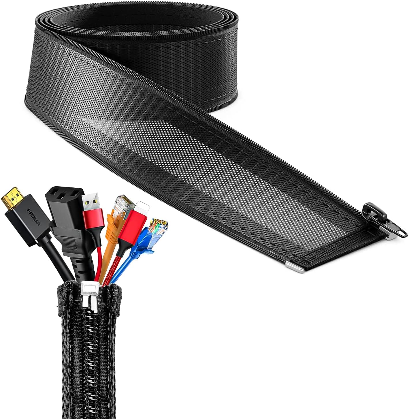 Kabelnetz Schreibtisch für Kabelmanagement, Kabelkanal flexibel - ideal ...