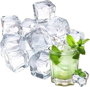 Amazon.com: Aifong 100 Pcs Fake Ice Cube 0.7'' Acrylic Ice Cube ...