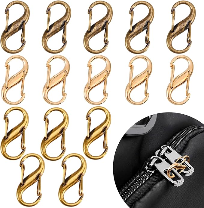 Amazon.com: 15 Pack Zipper Locks for Backpacks Anti Theft Zipper Clips ...