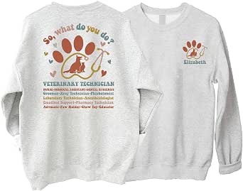 Amazon.com: HBL Store Personalized Veterinary Technician Definition ...