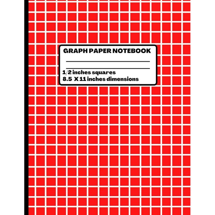 Buy Graph Paper Notebook 1 2 Inches Squares 8 5 X 11 Inches