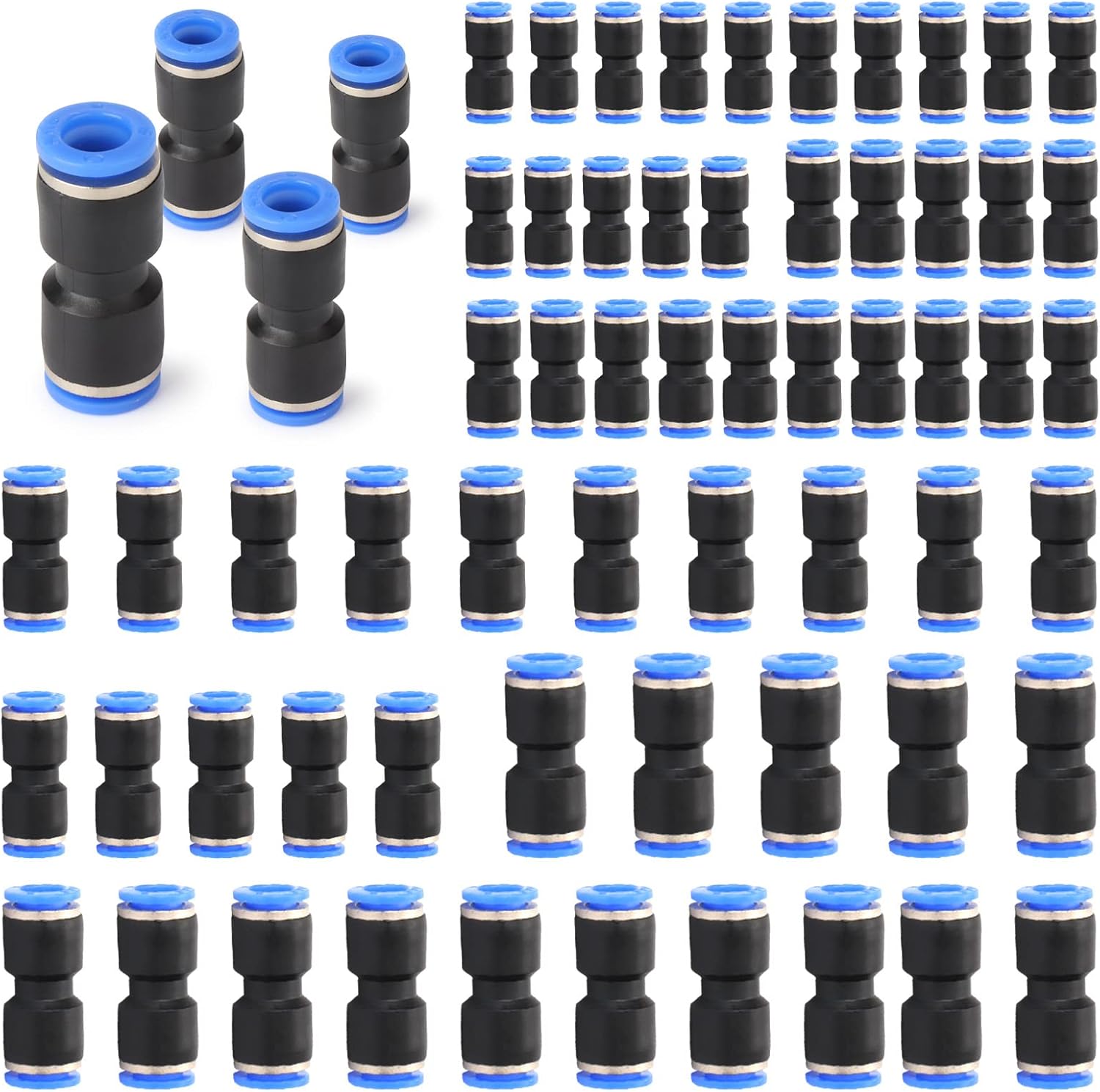 ChillWaves 60 Packungen 4mm & 6mm & 8mm & 10mm Kunststoff Push to ...