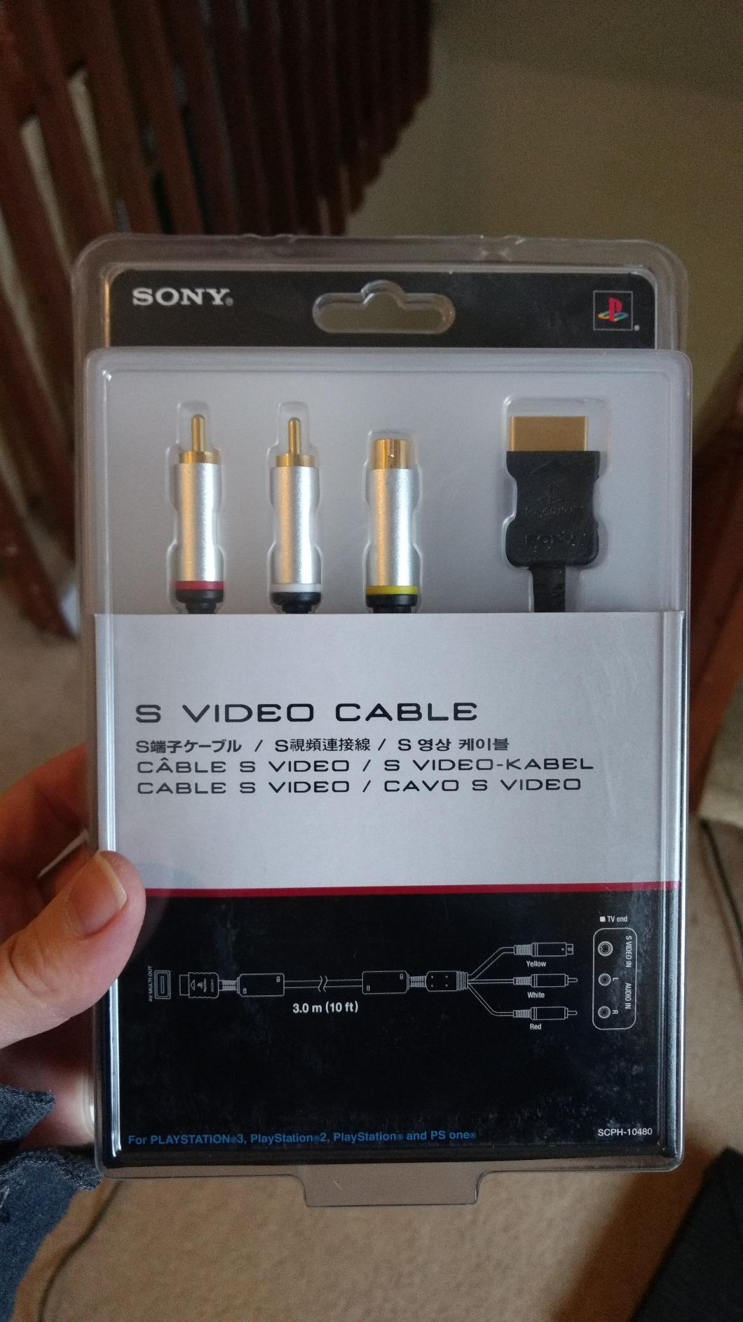 Amazon.com: Sony PlayStation S-Video Cable : Playstation 2 Accessories ...