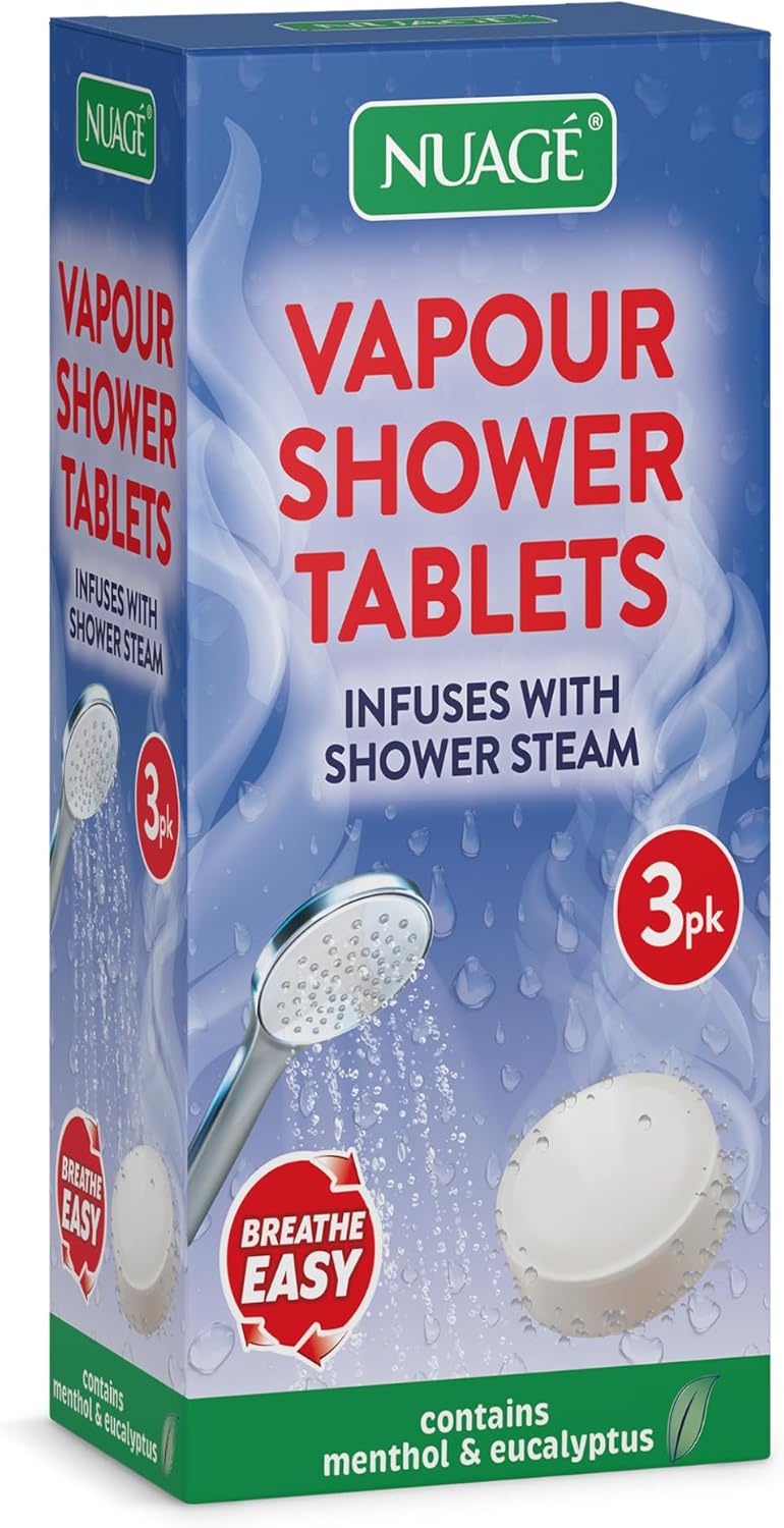 Nuage Vapour Shower Tablets - Breathe Easy with Every Shower | Contains ...