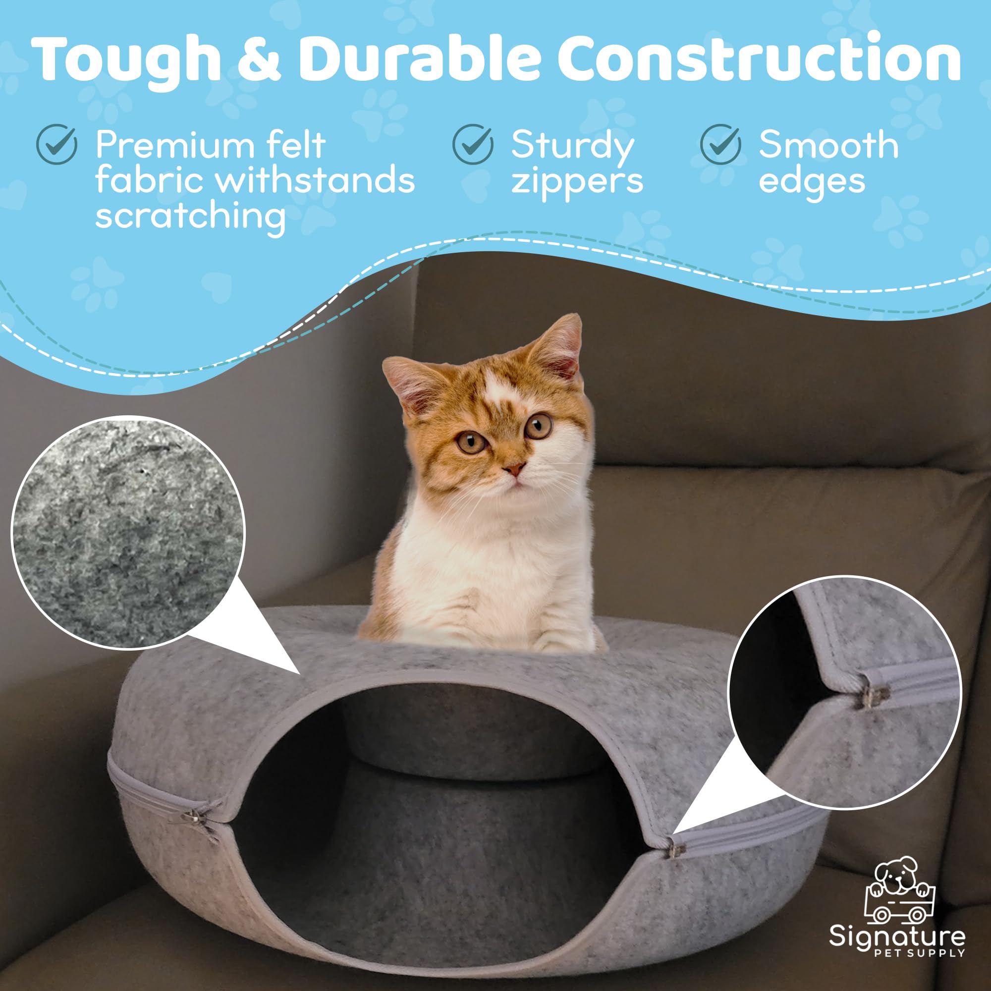 Snapklik.com : Peekaboo Cat Donut Tunnel - Cat Tunnel Cave For Shelter ...