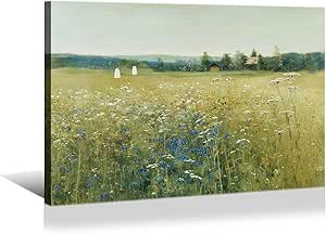 Amazon.com: YONICA Vintage Ghost Halloween Canvas Wall Art - Retro ...