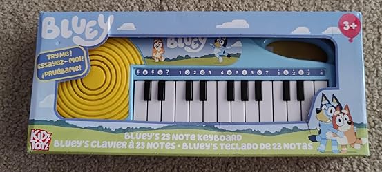 Amazon.com: Bluey 23 Note Musical Keyboard - Portable Learn to Play ...