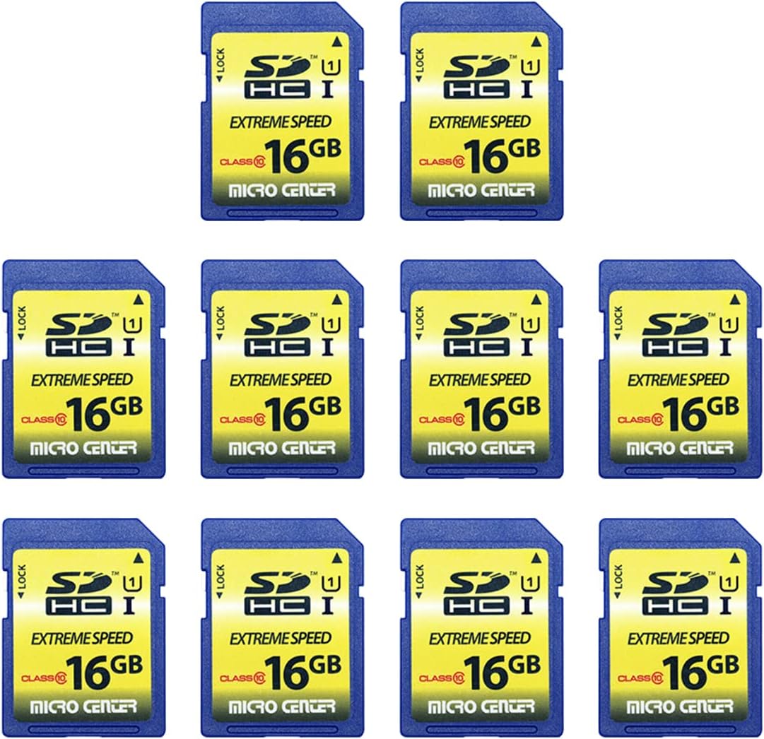 Amazon.com: Sandisk 16GB (10 Pack) SD Card Bundle SDHC Class 4 Flash ...