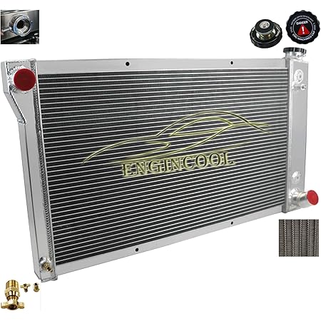 Amazon.com: EnginCool 4 Row Core Radiator Full Aluminum for 1967-1972 Chevy Gmc C/K Series C10 ...
