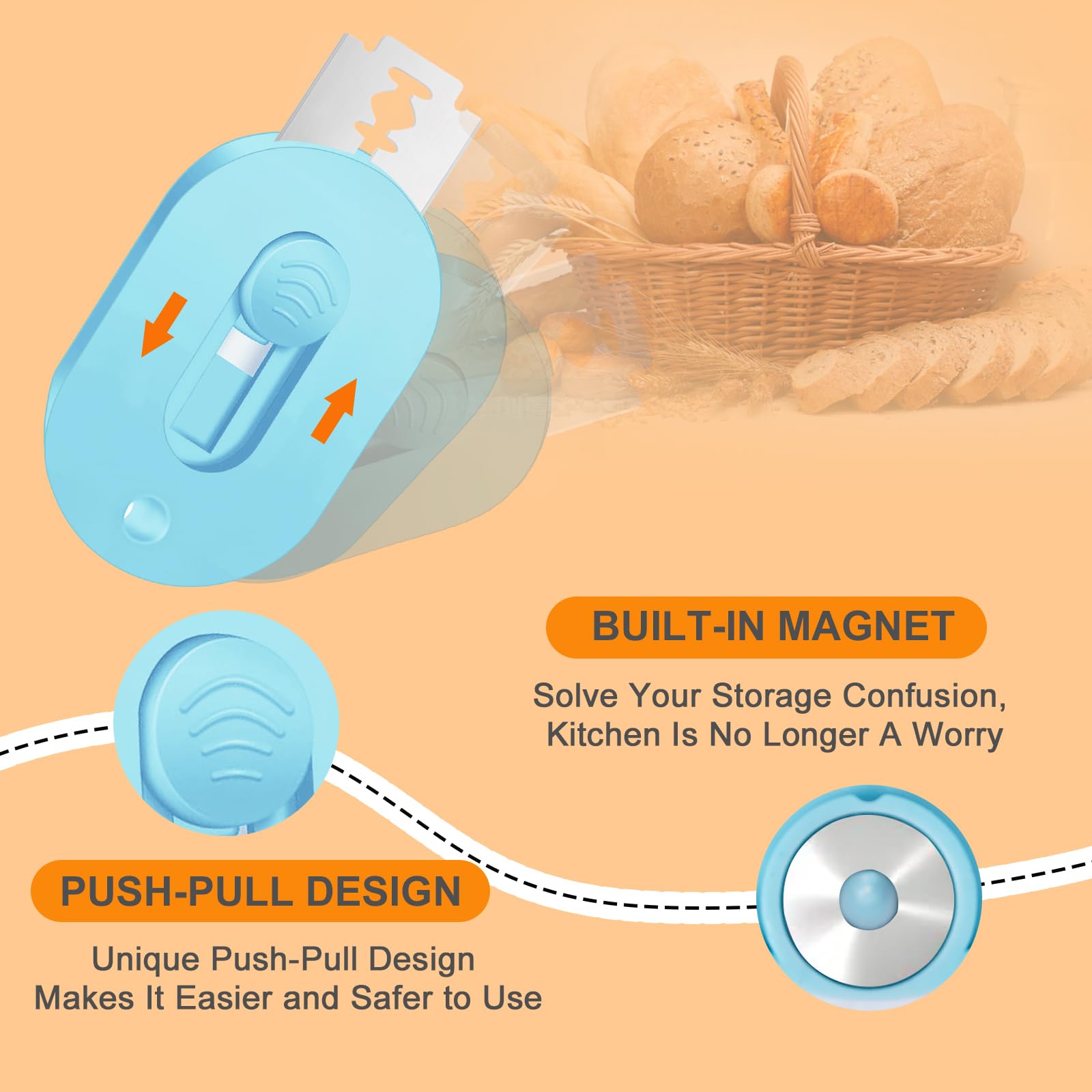 Snapklik.com : Magnetic Bread Lame Dough Scoring Tool, Professional ...