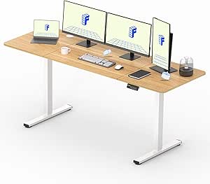 Amazon.com: FLEXISPOT Basic Plus Height-Adjustable Desk, 180 x 80 cm, Electric Memory Hand ...