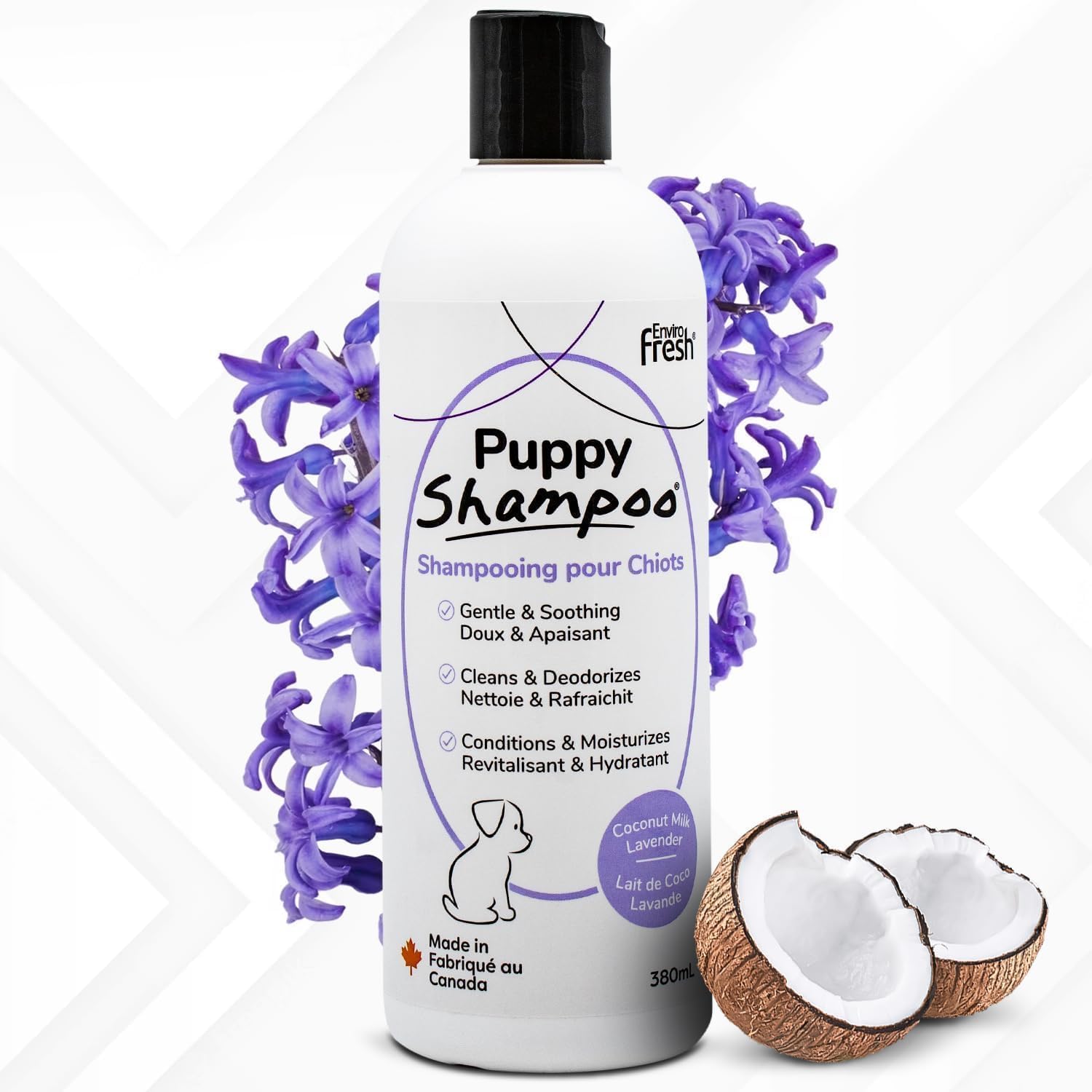 Amazon.com: Puppy Shampoo by EnviroFresh, Deshedding Dog Shampoo, Puppy ...