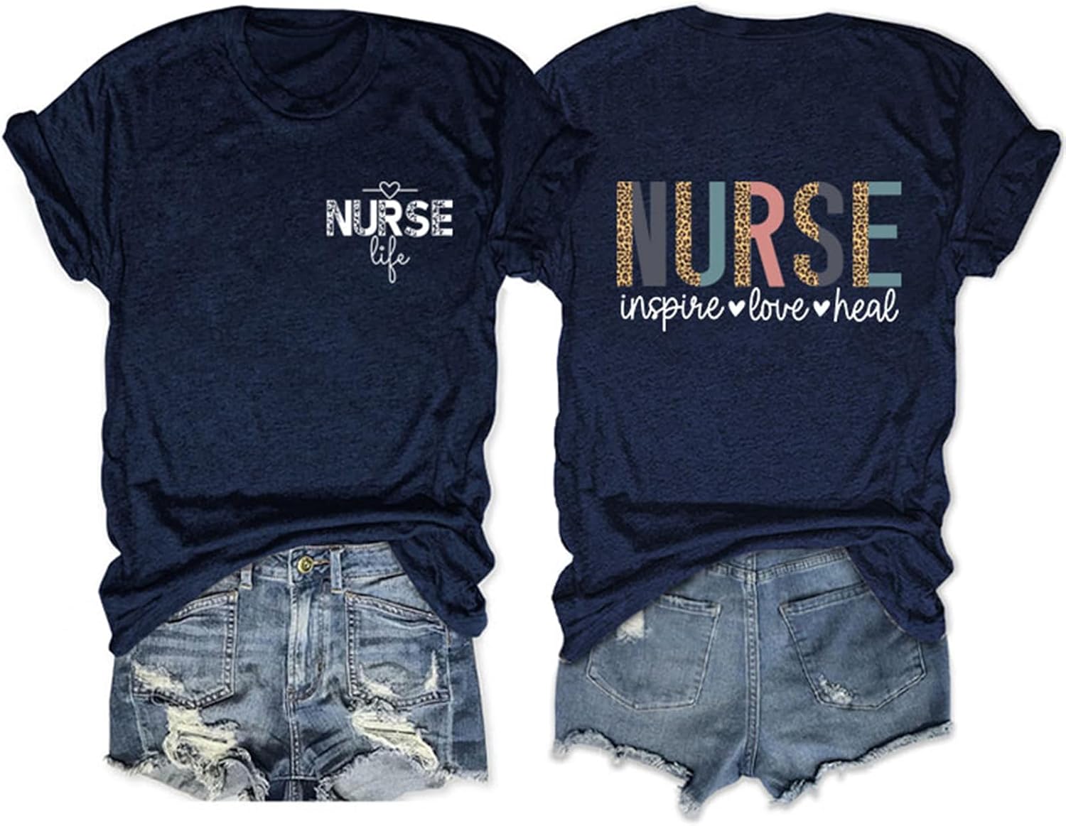Amazon.com: Nurse Shirts Women Funny Inspirational Nursing Tshirts ...