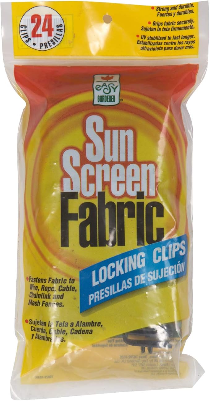 Amazon.com: Sun Screen Locking Clips (Fastens Fabric To Wire, Rope ...