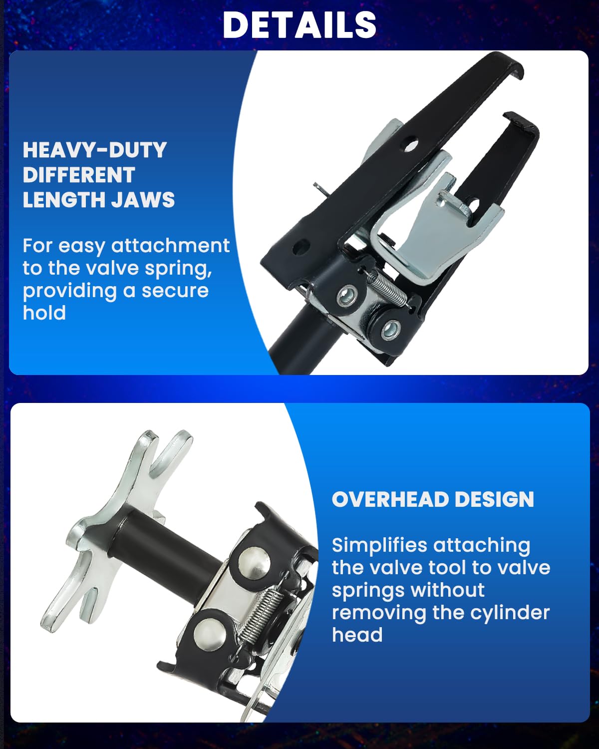 Valve Spring Compressor Tool C-Style - Universal For Overhead Engine ...